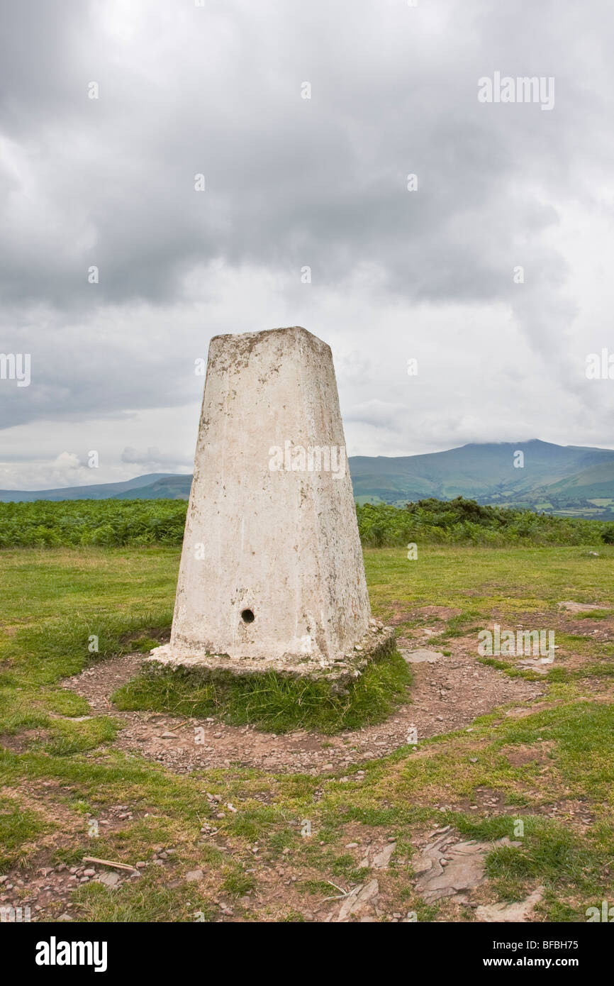 View from Twyn y Gaer Iron age fort, Brecon Beacons National Park Stock ...