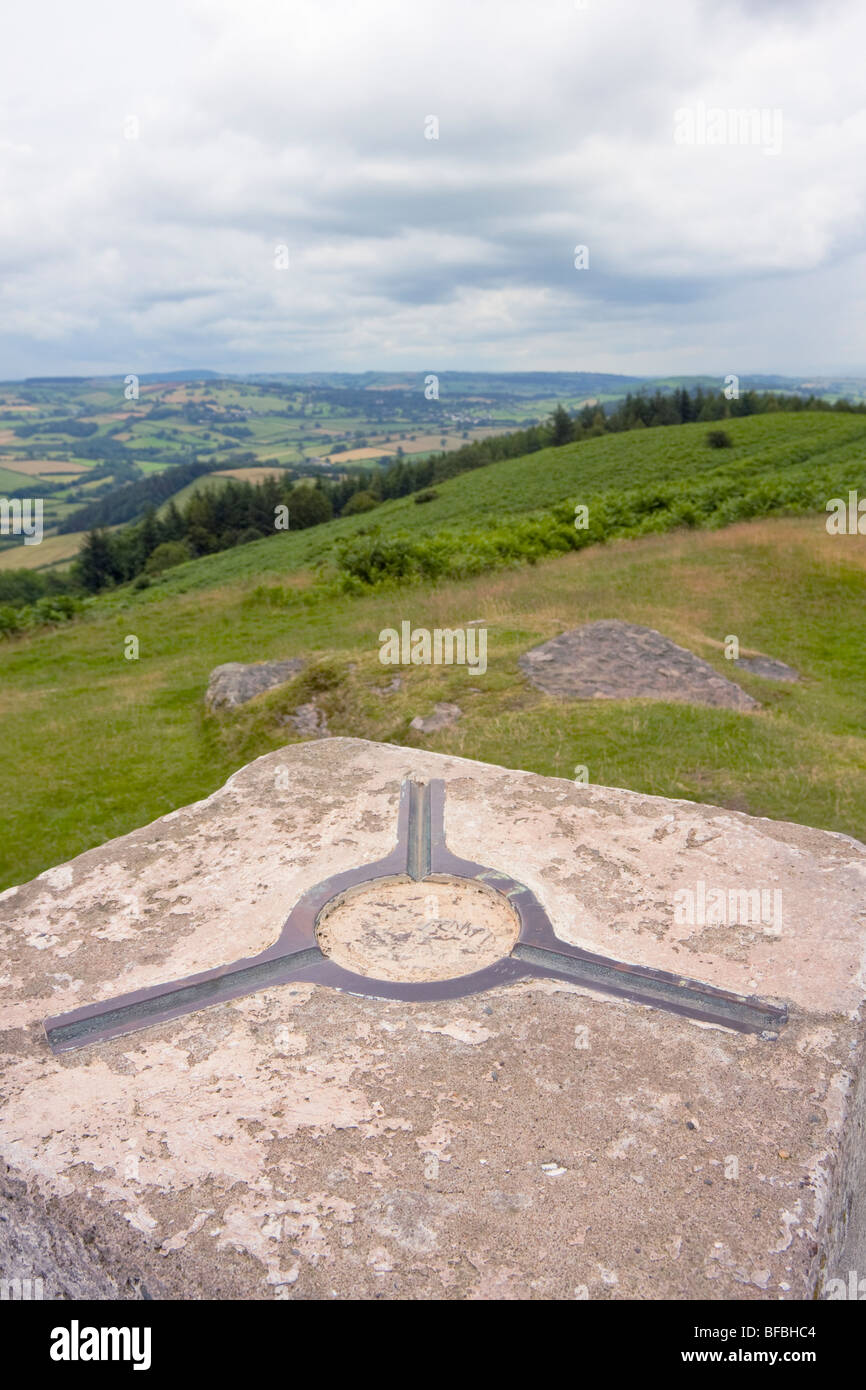 View from Twyn y Gaer Iron age fort, Brecon Beacons National Park Stock ...