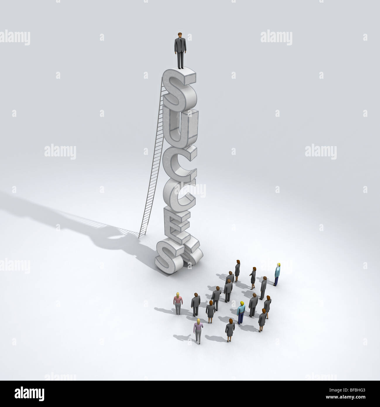 Group standing on top concept hi-res stock photography and images - Alamy