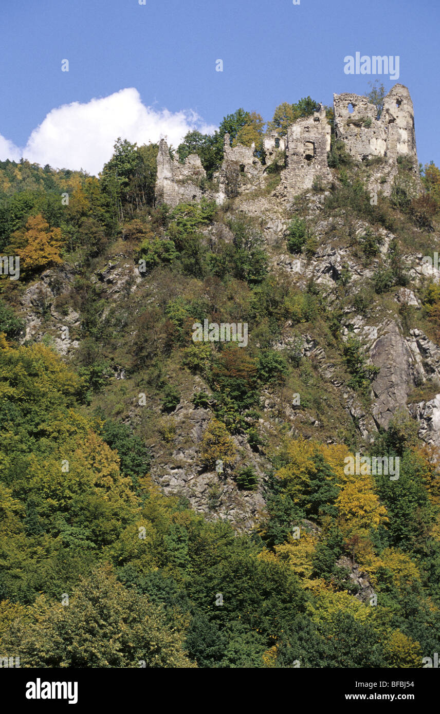 Ruin of the Stary Hrad (Old Castle), Mala Fatra, Slovakia Stock Photo ...
