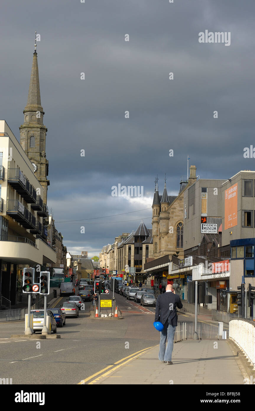 High Street. Inverness. Highland Region. Scotland. UK Stock Photo - Alamy