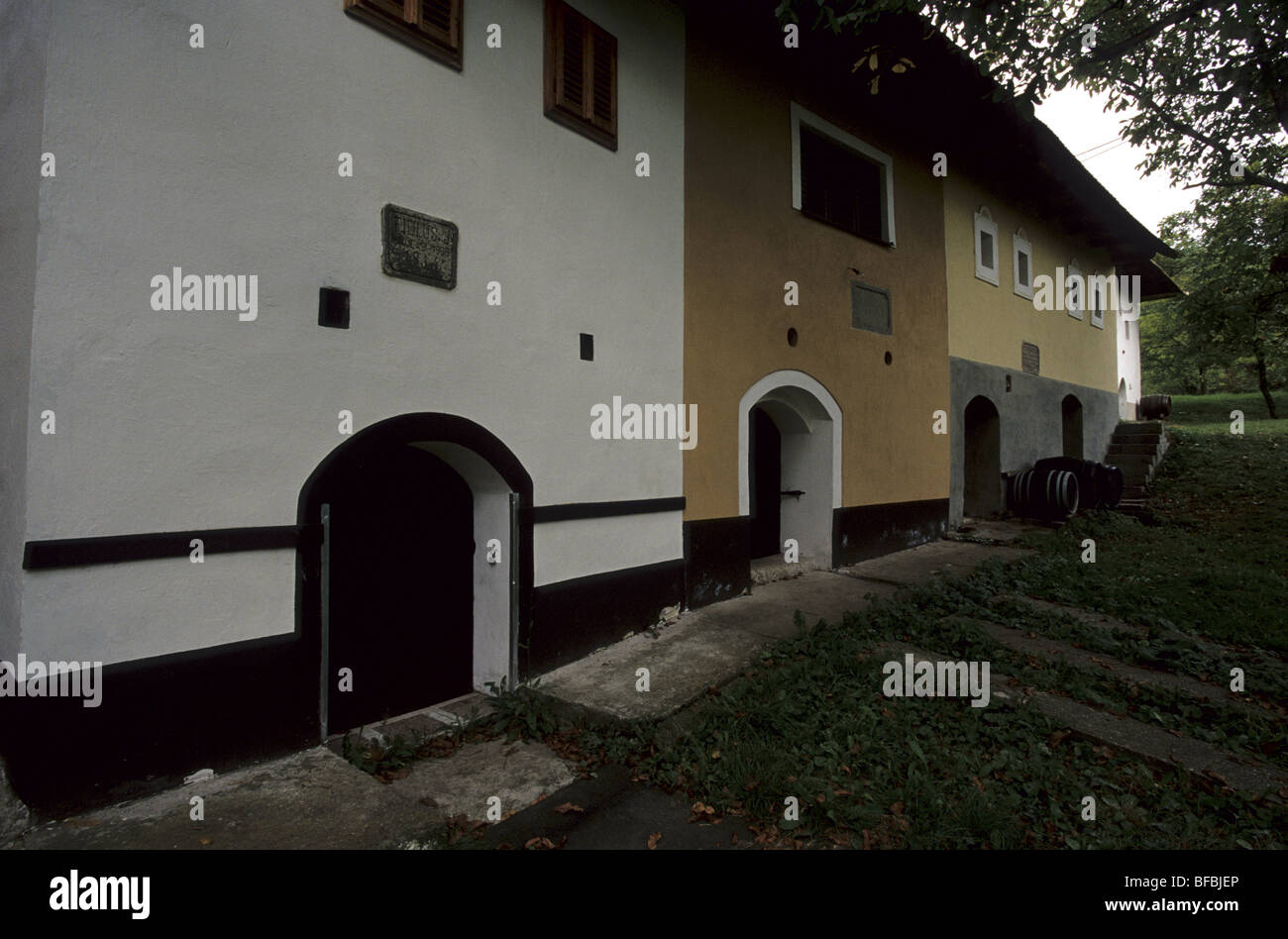 The Stara Hora, a picturesque settlement of wine cellars near ...