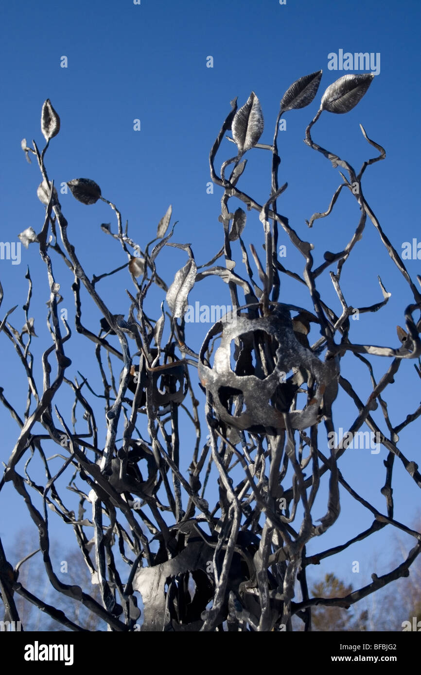 Blacksmith's work in the forms of abstract tree Stock Photo - Alamy