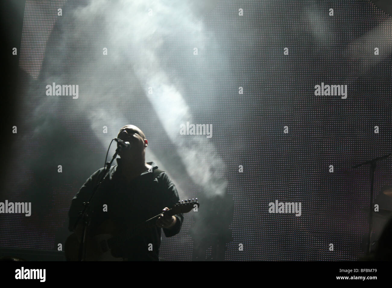Singer for The Pixies, performing at the Hollywood Palladium, CA ...