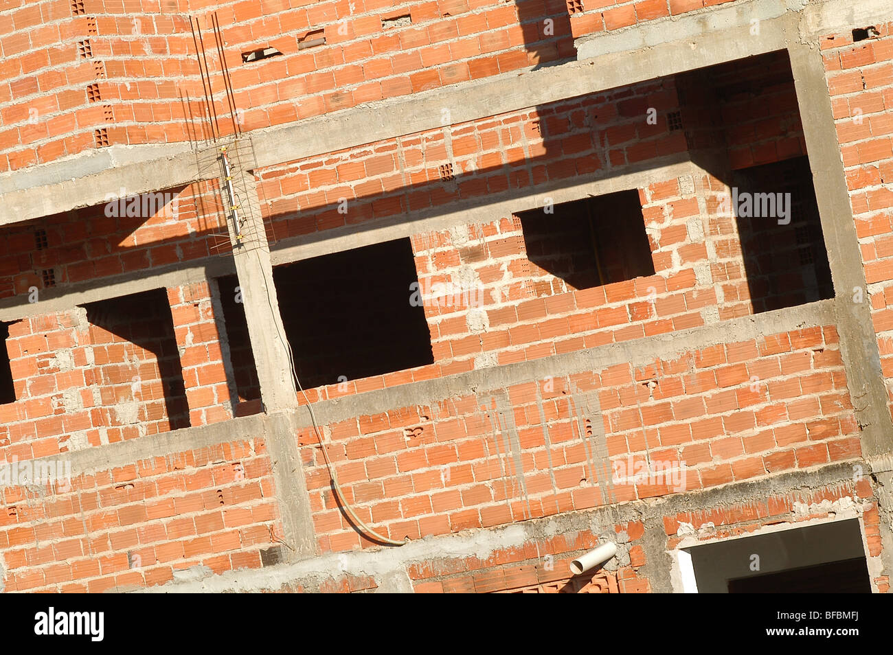 A houses´s wall without cement. Brazil Stock Photo - Alamy