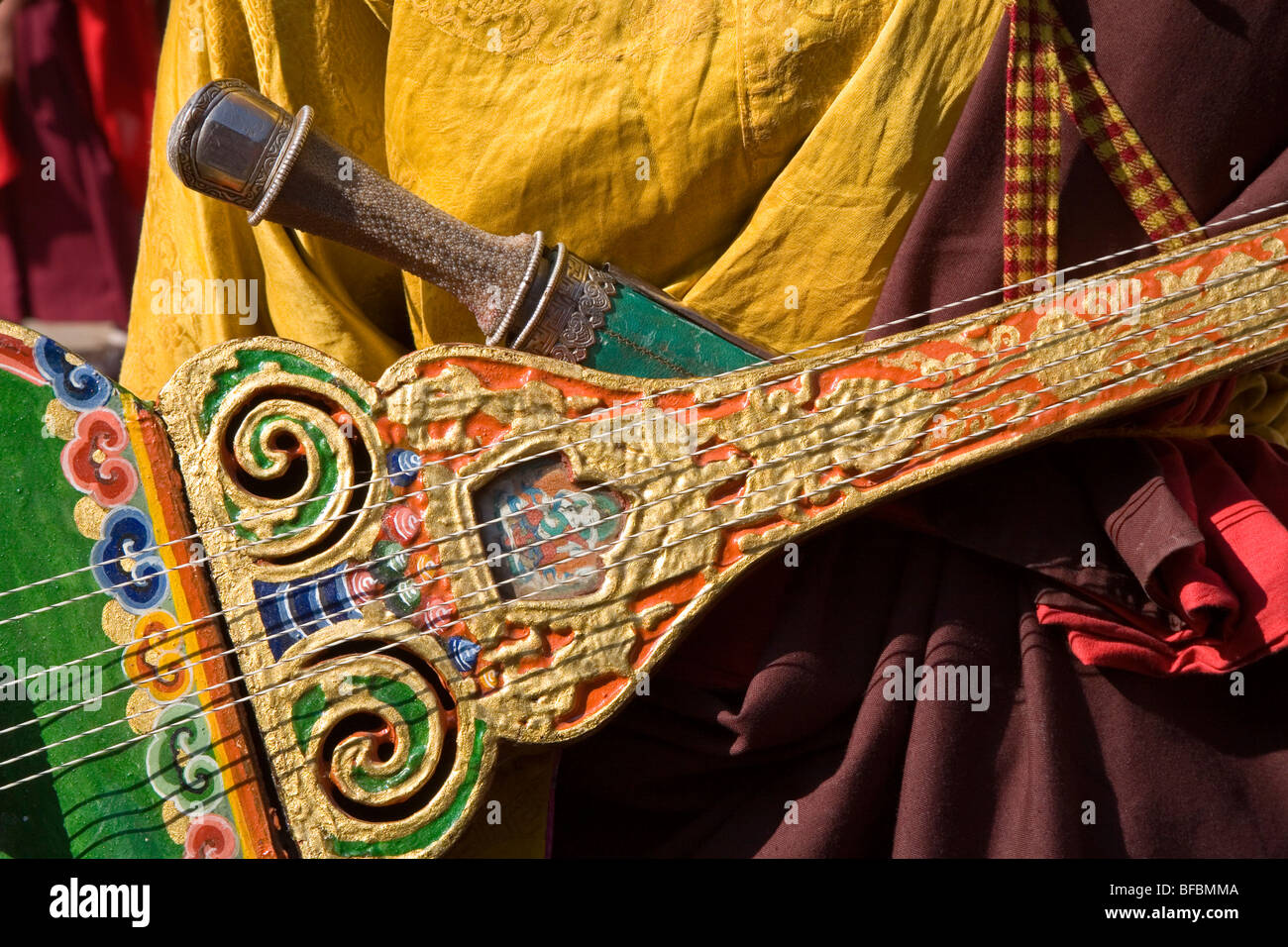 This ancient Bhutanese guitar provides accompanyment to dancers and ...