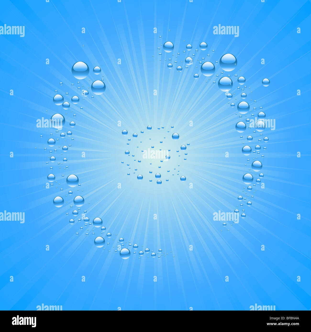 underwater scene with bubbles and light filtering through Stock Photo ...