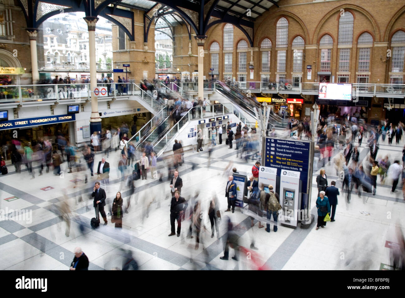 Liverpool Street train station London England UK Stock Photo - Alamy