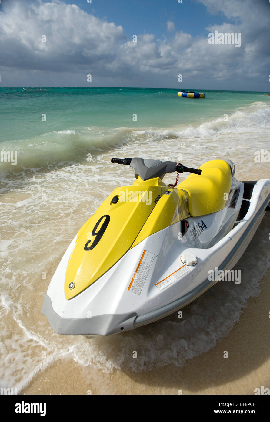 Wave runners on beach, The Bahamas Stock Photo - Alamy