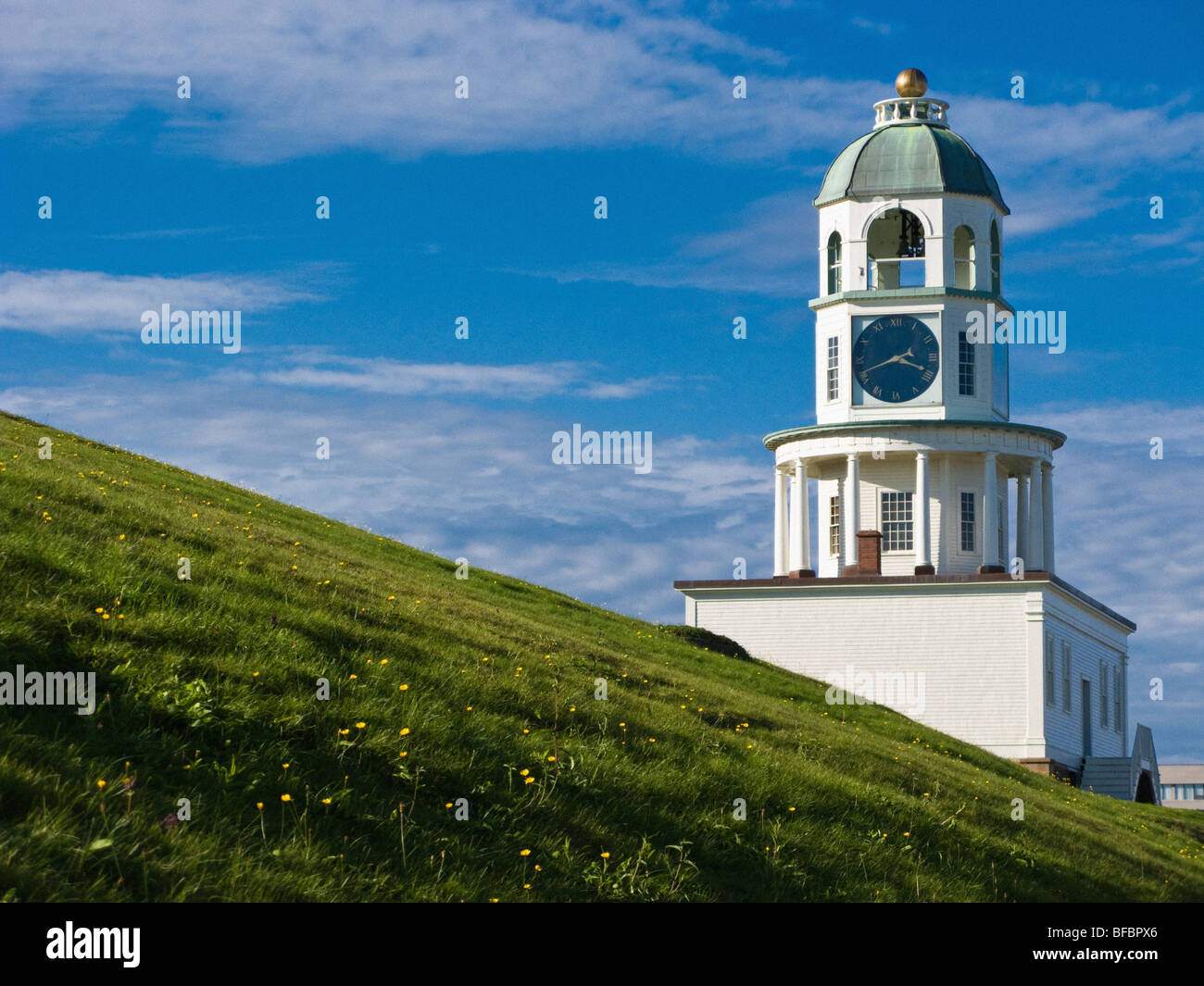 The Town Clock on Citadel Hill in Halifax, Nova Scotia, Canada Stock ...