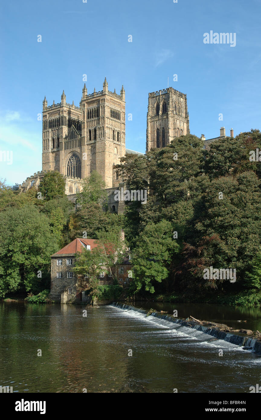 Durham Cathedral and River Wear, Durham City, County Durham, England ...