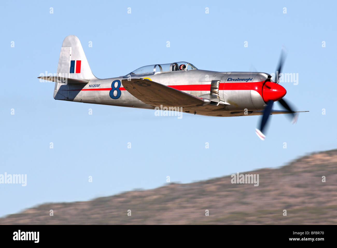 Unlimited Air Racer "Dreadnought" in flight during the Unlimited Gold ...