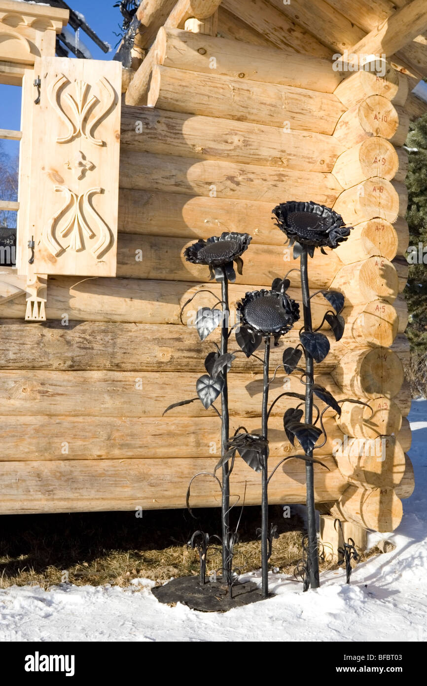 Blacksmiths work in forms sunflowers hi-res stock photography and ...