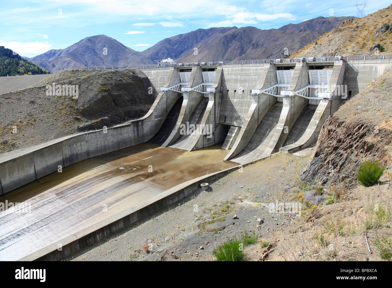 Hydro Electric Benmore Dam spillway, NZ Stock Photo - Alamy