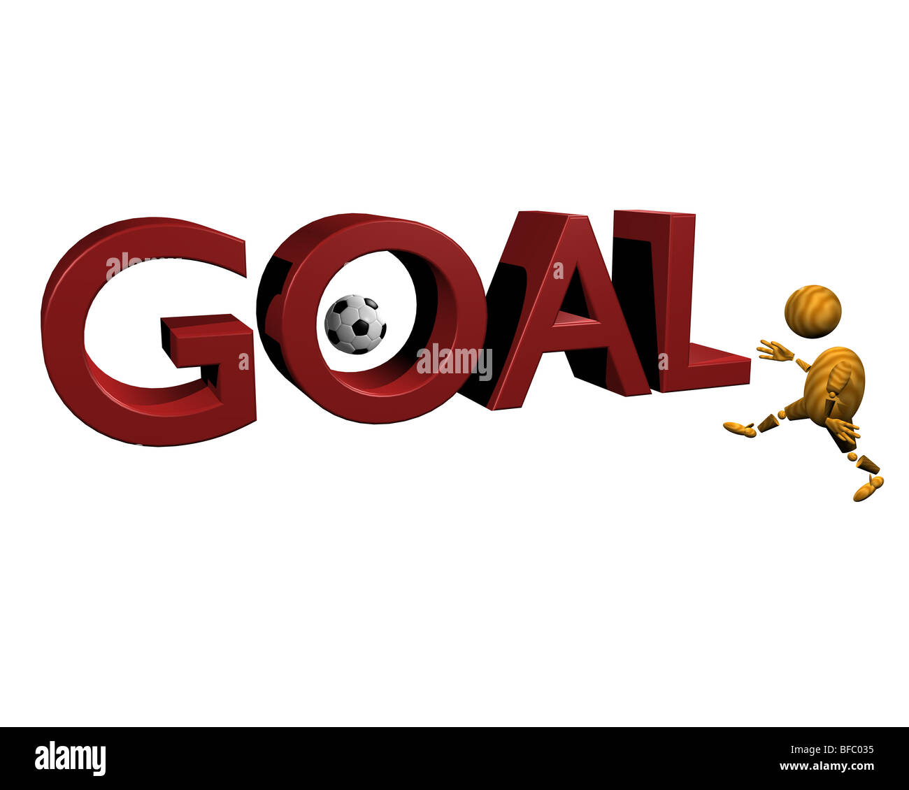 Soccer goal scorer Cut Out Stock Images & Pictures - Alamy