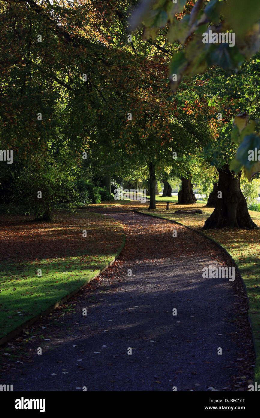 An early autumn scene at Shugborough Hall, Staffordshire Stock Photo ...