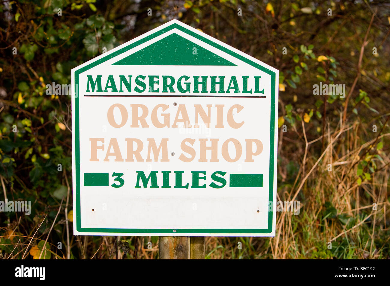 An advert for an organic farm shop near Kirkby Lonsdale in Cumbria, UK ...