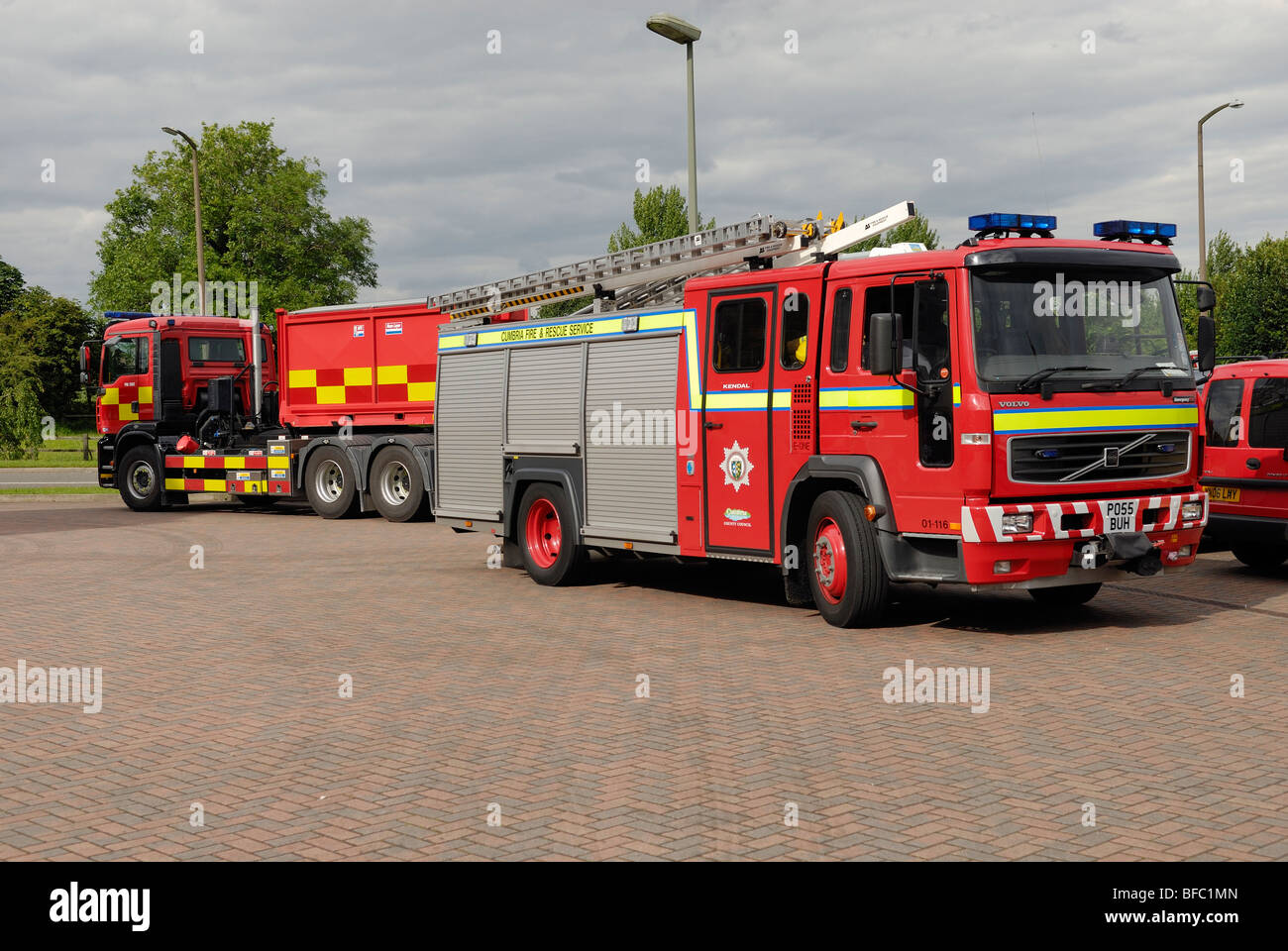 Fire & Rescue Service Cumbria appliance with High volume pump and prime ...