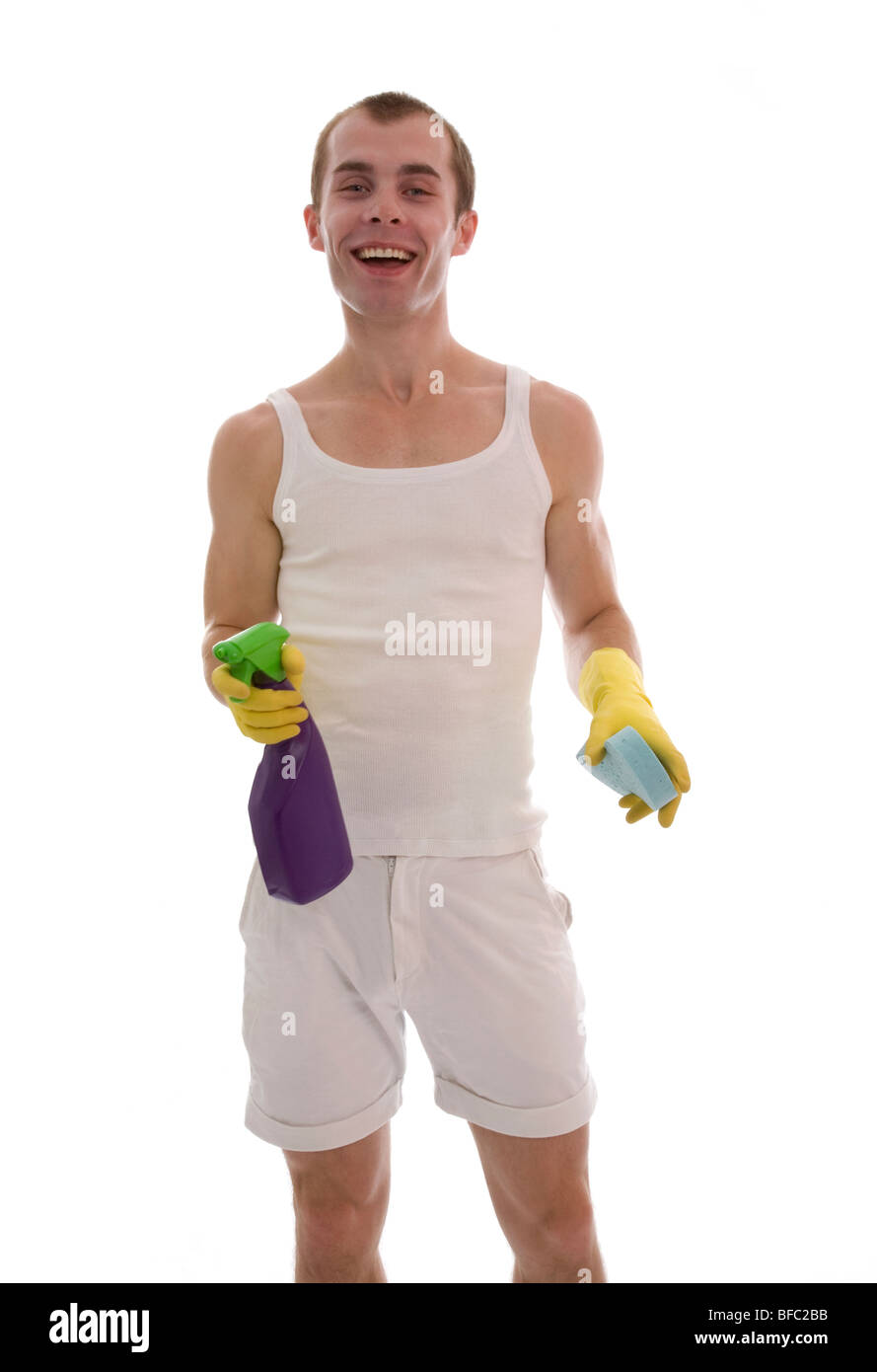 Home cleaning products in Cut Out Stock Images & Pictures - Alamy