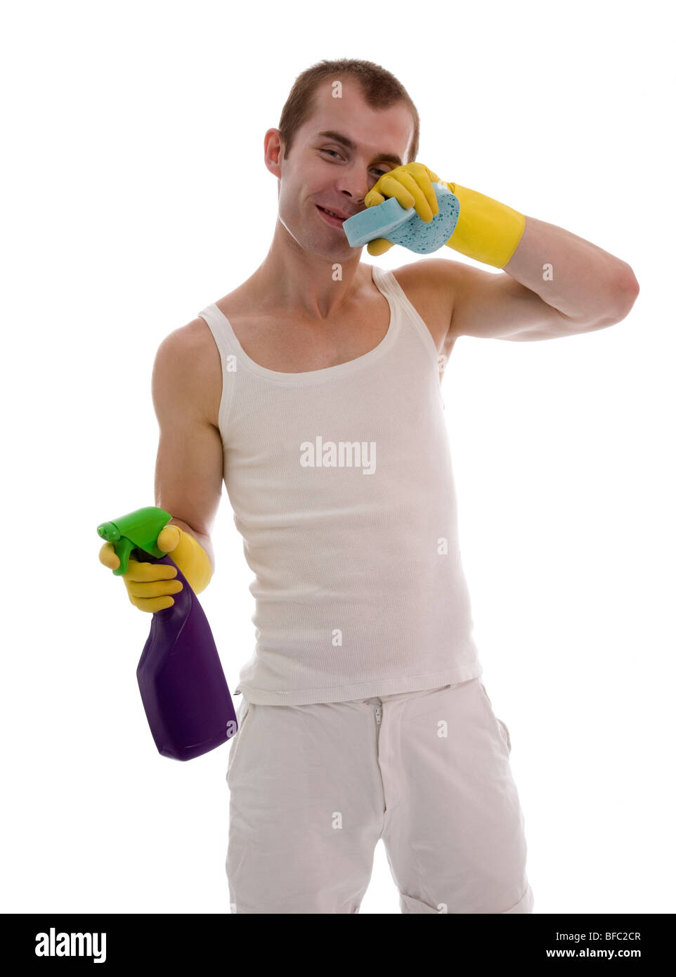 Cleaning person Cut Out Stock Images & Pictures - Alamy