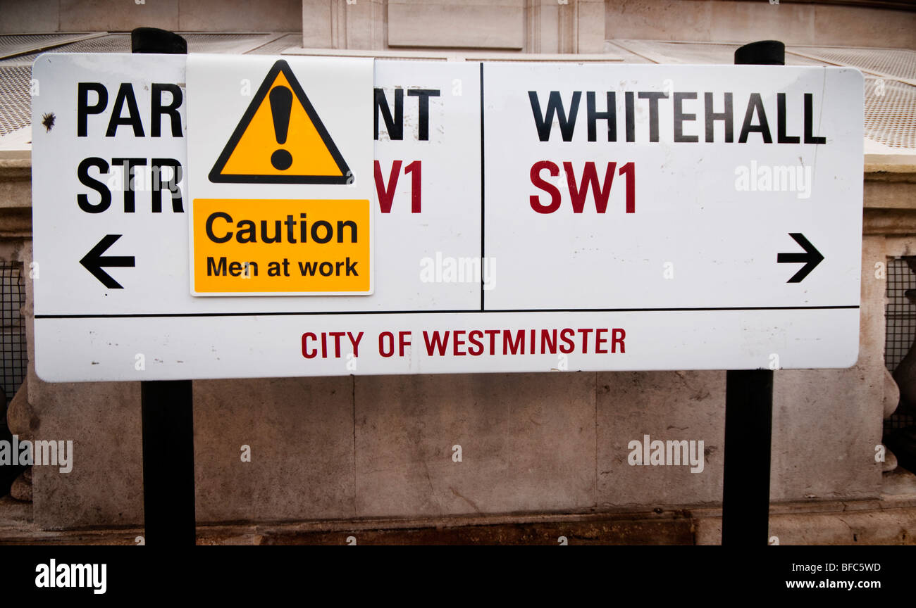 Men at work sign hi-res stock photography and images - Alamy