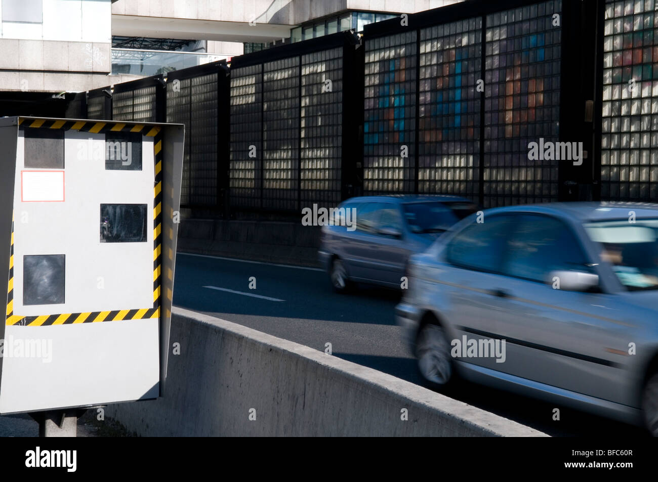 Automatic radar at the entrance of Paris France Stock Photo - Alamy