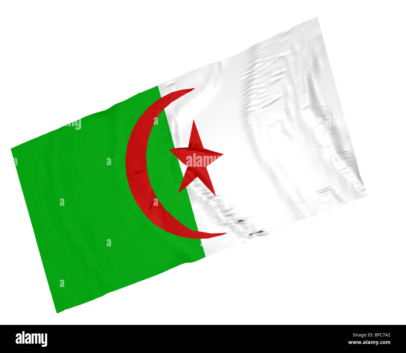 Algerian flags Cut Out Stock Images & Pictures - Alamy