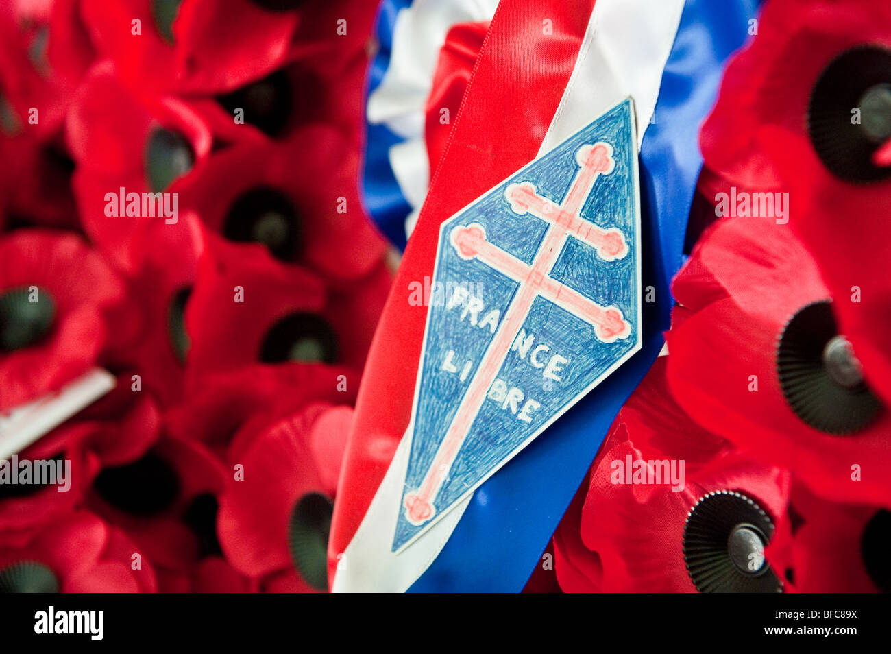 Poppy Wreaths on Remembrance Sunday Stock Photo - Alamy