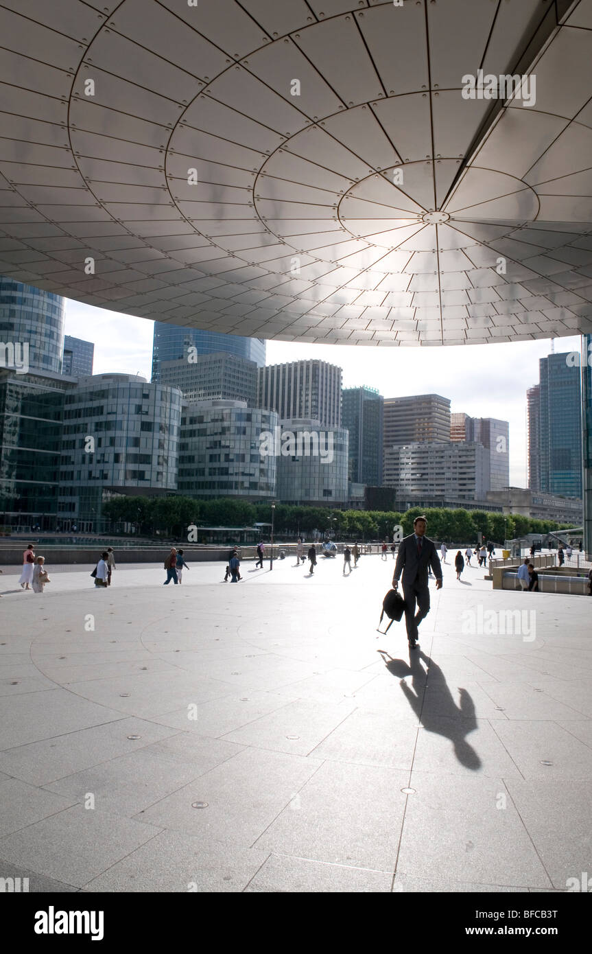 view of la Defense from the EDF building - Paris - France Stock Photo ...