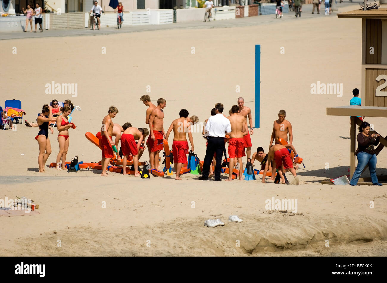 lifeguard training group Stock Photo - Alamy