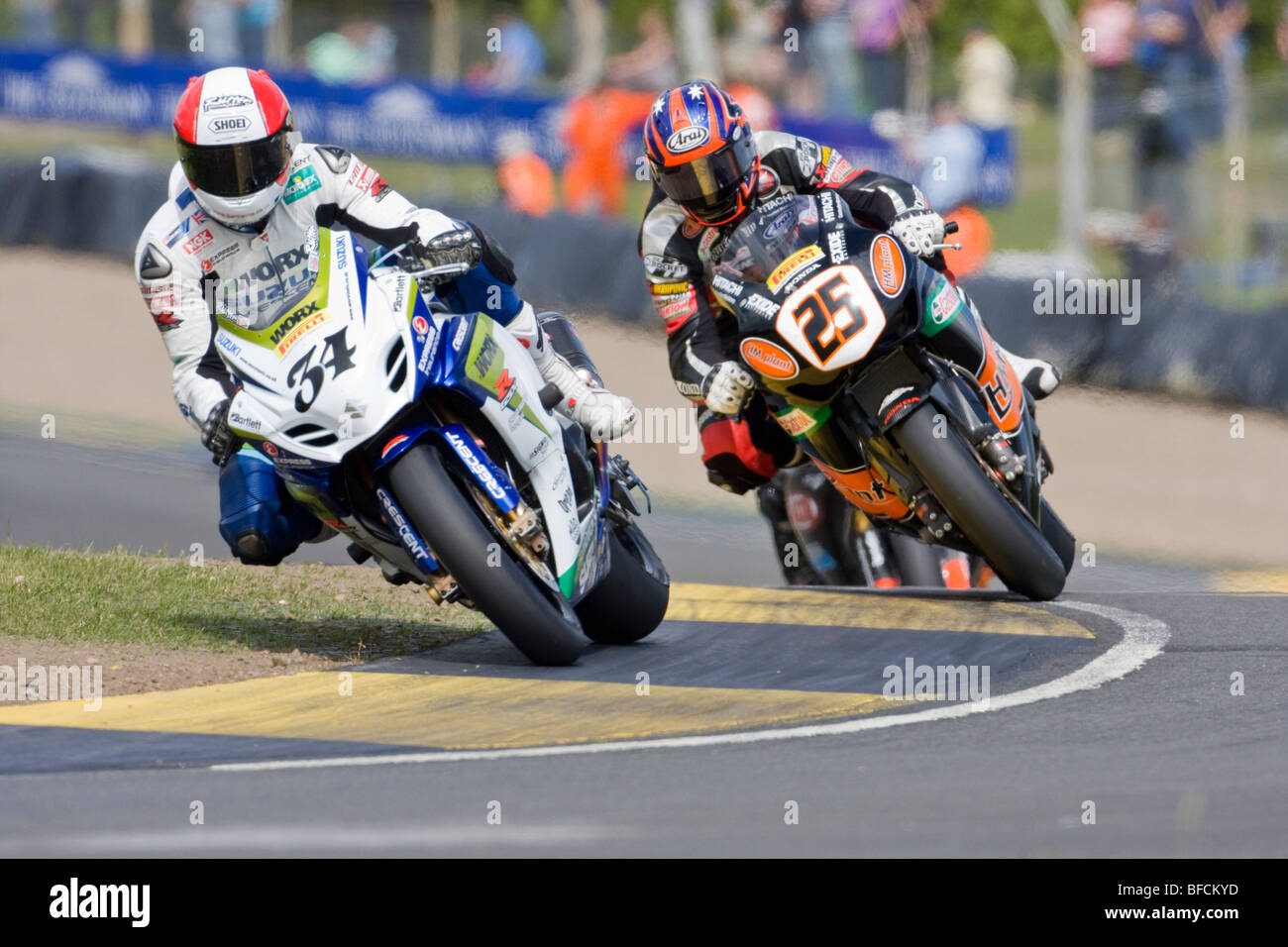 British Superbike Championship 2009 Knockhill Scotland Stock Photo - Alamy