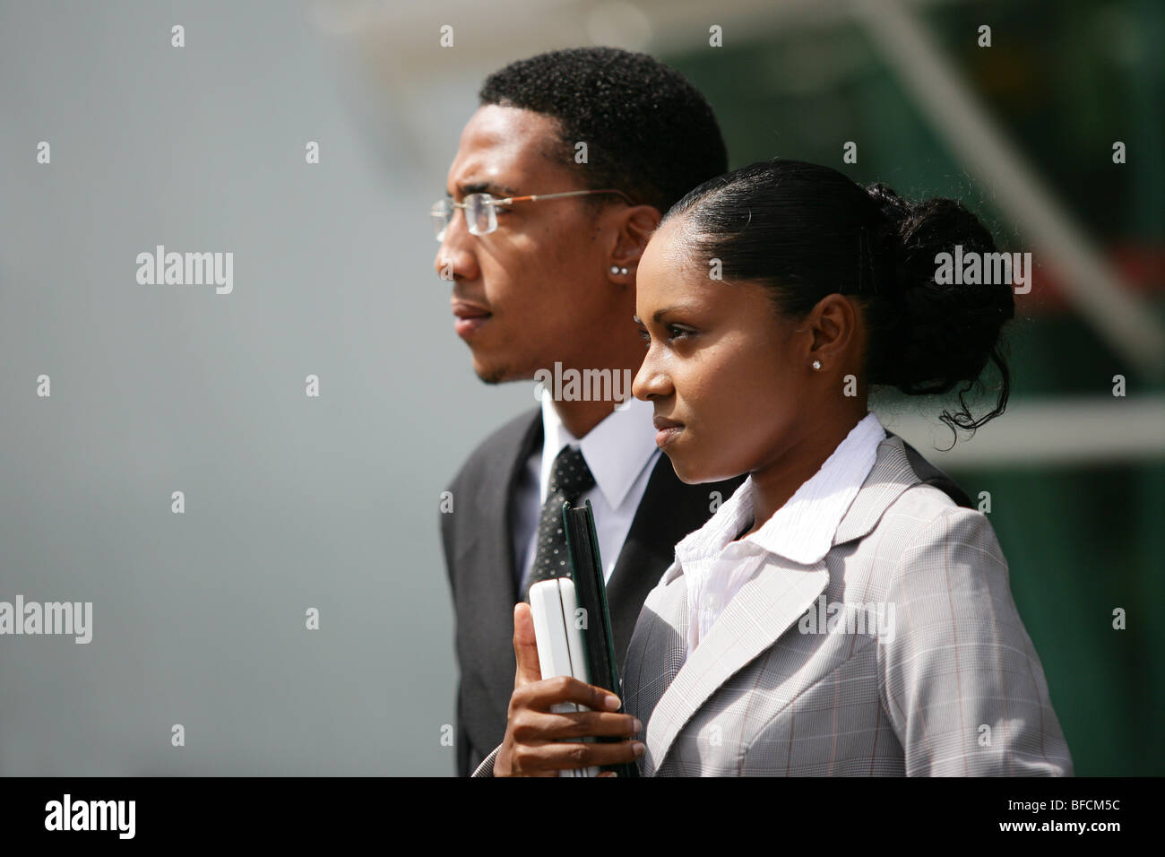 Executives leaving work Stock Photo - Alamy