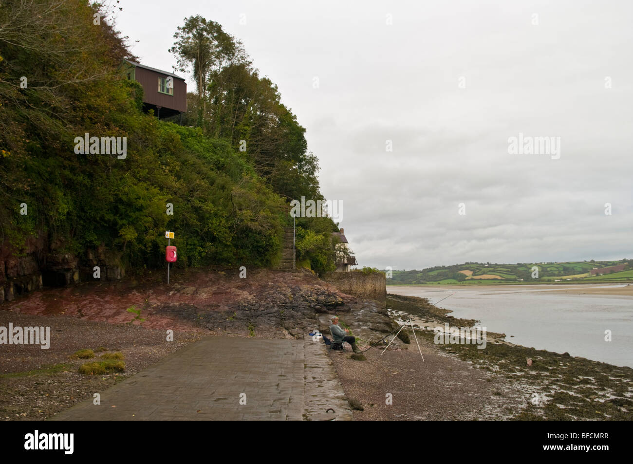 The River Taf with Dyan Thomas's Writing Shed (a converted garage) on ...