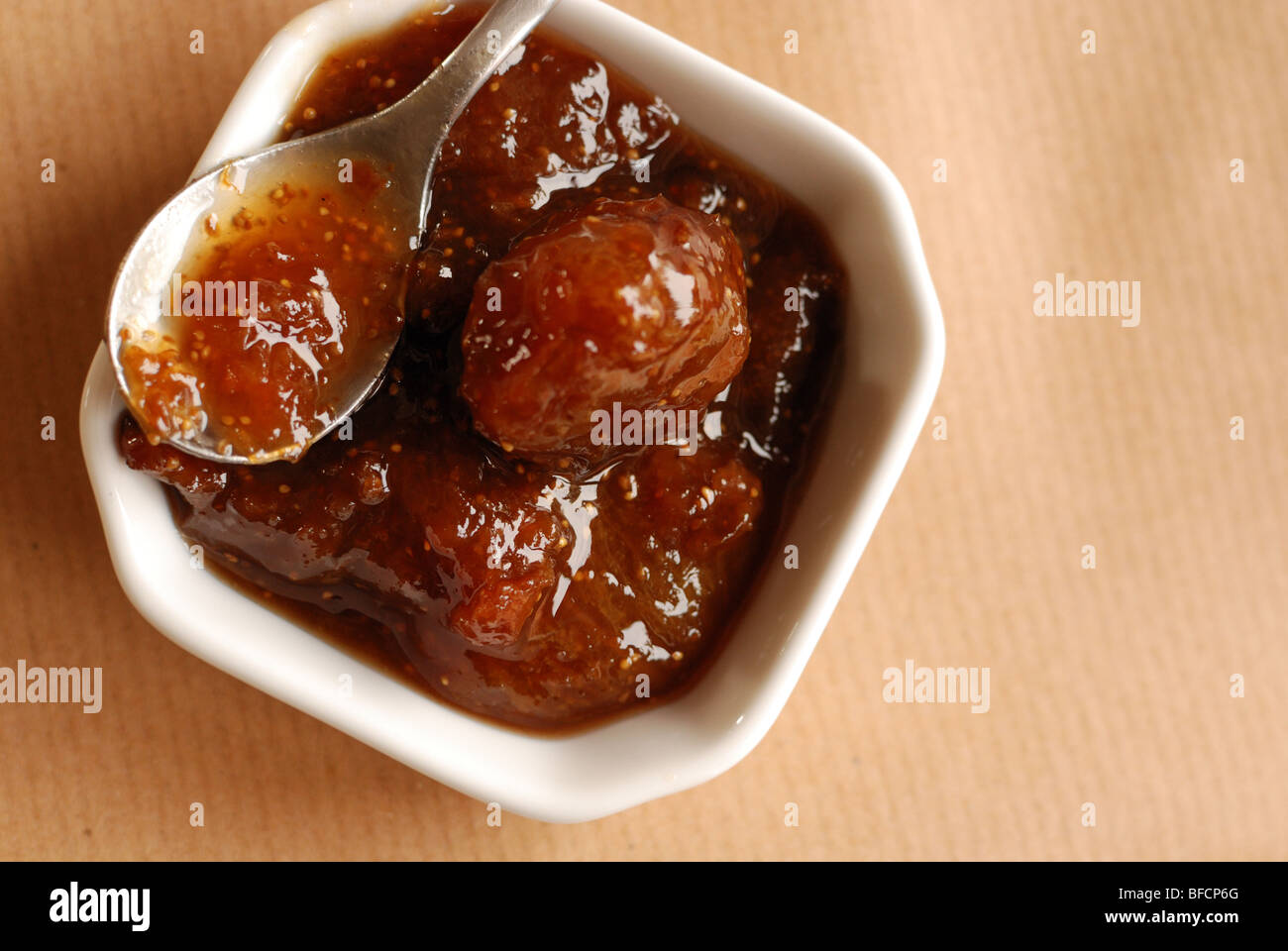 Spoon of fig jam hi-res stock photography and images - Alamy