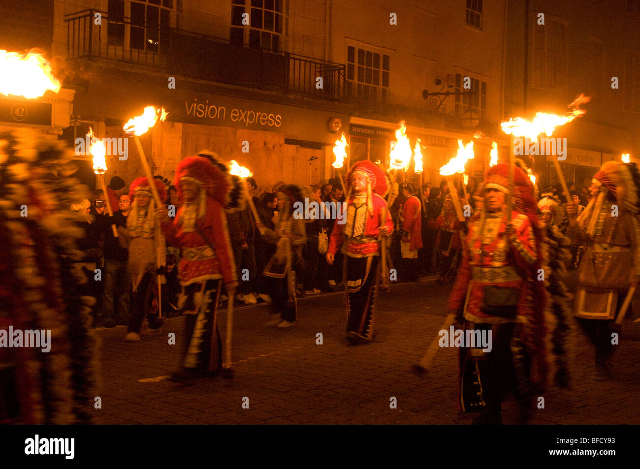 Lewes Bonfire Night at the town of Lewes East Sussex Stock Photo - Alamy