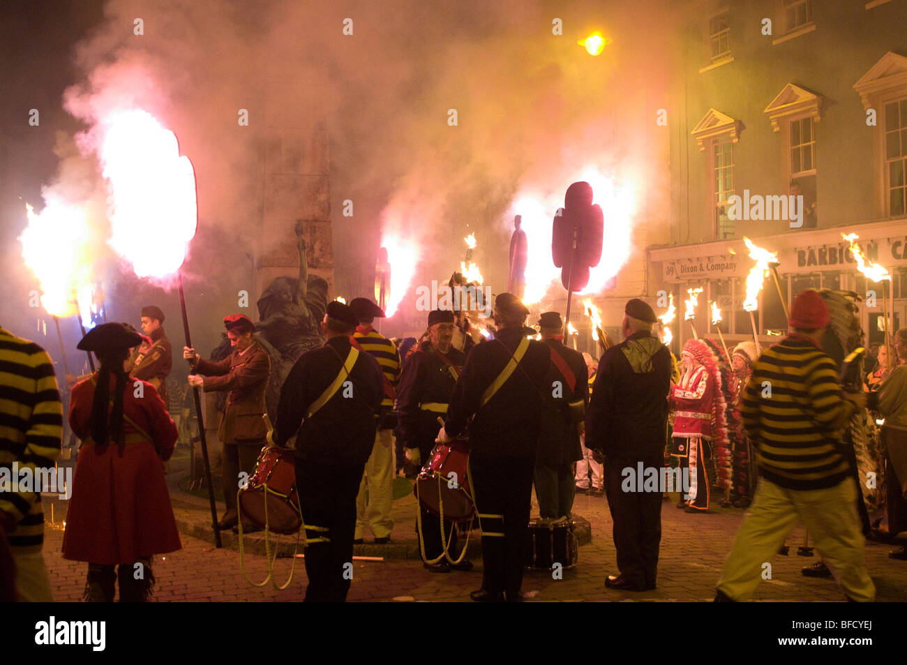 Lewes Bonfire Night at the town of Lewes East Sussex Stock Photo - Alamy