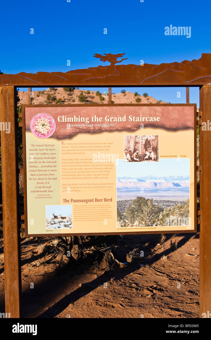 Grand Staircase Escalante National Monument Sign High Resolution Stock ...