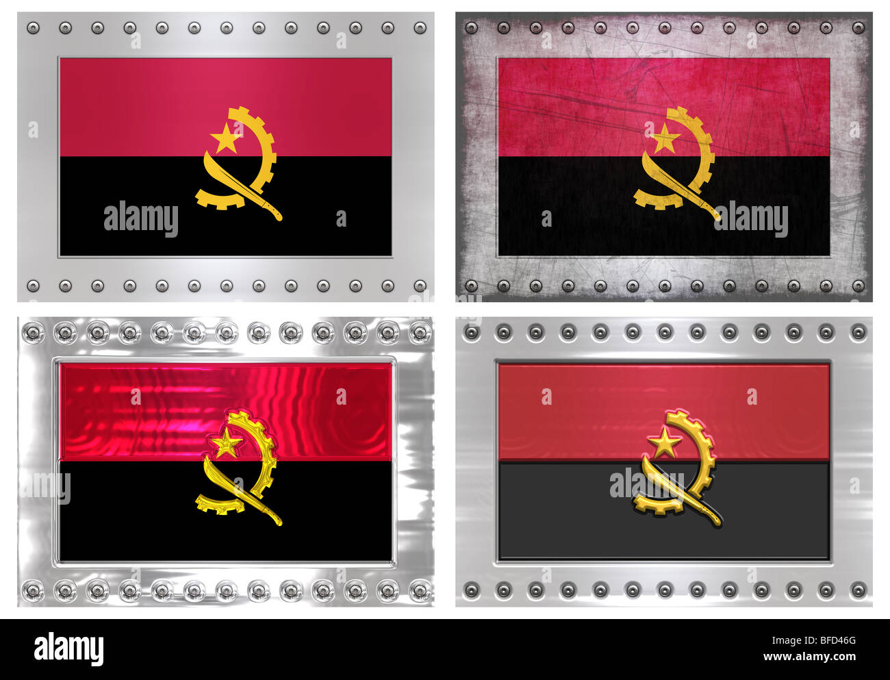 Great Image of the Flag of angola Stock Photo - Alamy