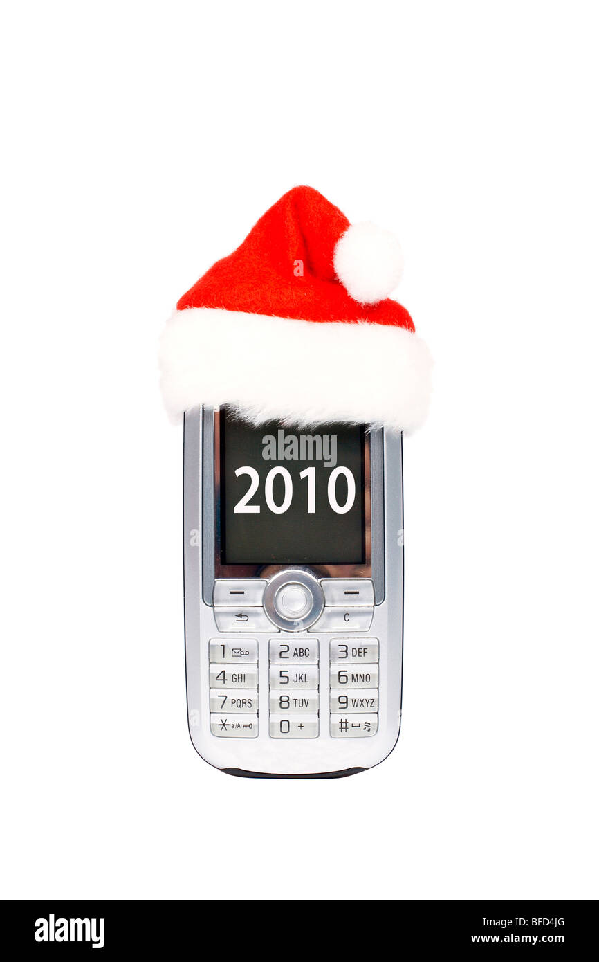 Phone winter hat isolated Cut Out Stock Images & Pictures - Alamy