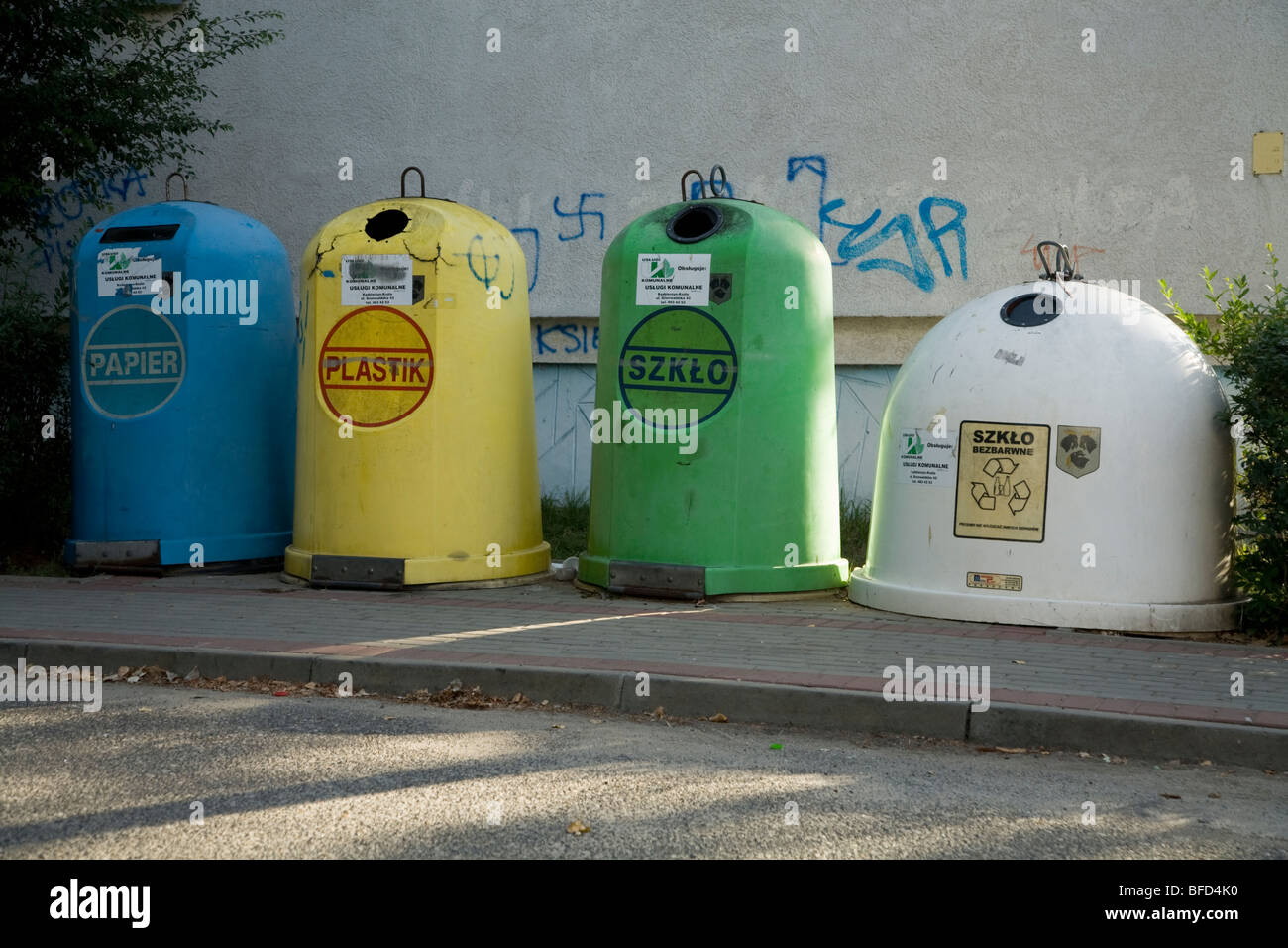 Waste paper recycling collecting point hi-res stock photography and ...