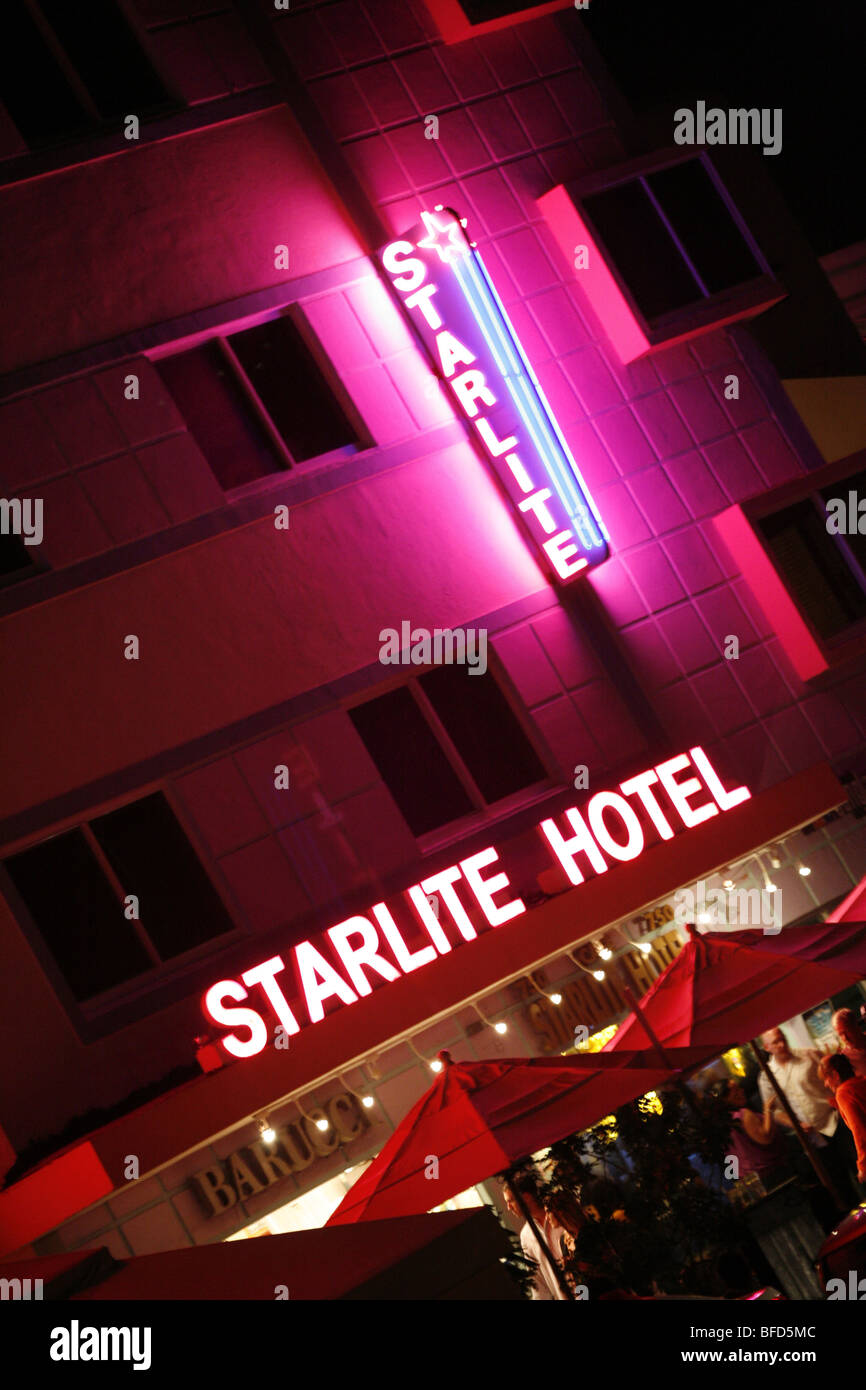 Starlite Hotel on on Ocean Drive, Miami Beach Stock Photo - Alamy