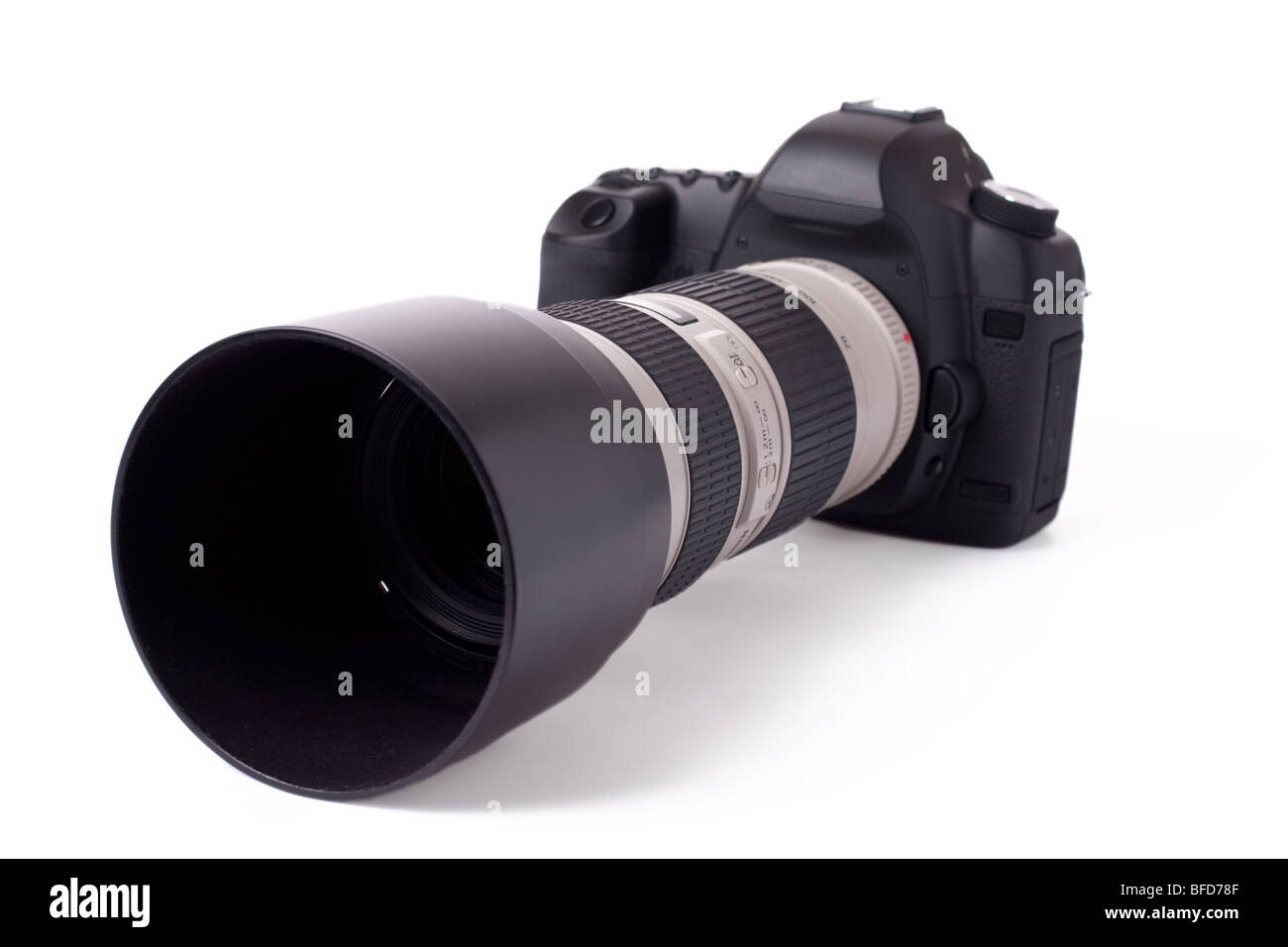 professional digital SLR camera isolated on white background Stock ...