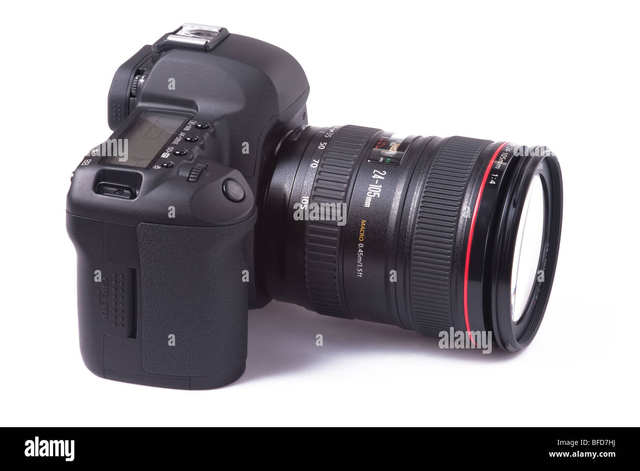 professional digital SLR camera isolated on white background Stock ...