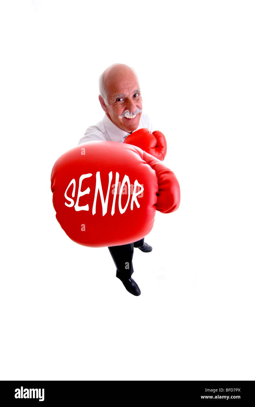Man pensioner boxing hi-res stock photography and images - Alamy