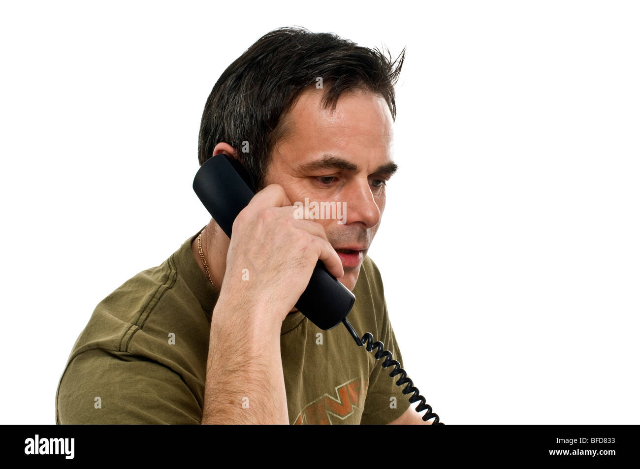 Man on phone Stock Photo - Alamy