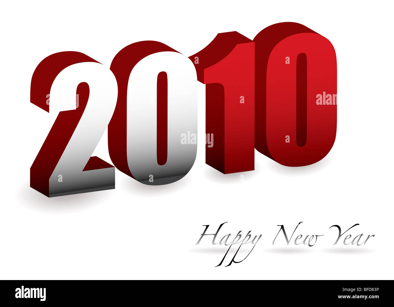 Happy new year 2010 background with drop shadow Stock Photo - Alamy