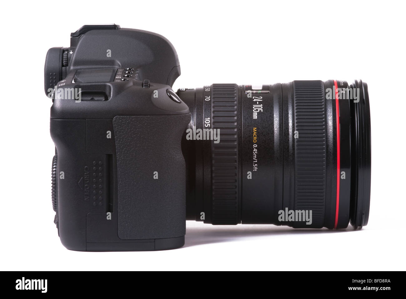 professional digital SLR camera isolated on white background Stock ...