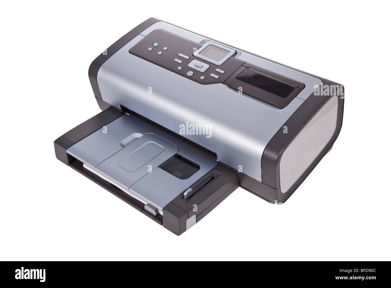 Inkjet printer isolated on a white background Stock Photo - Alamy