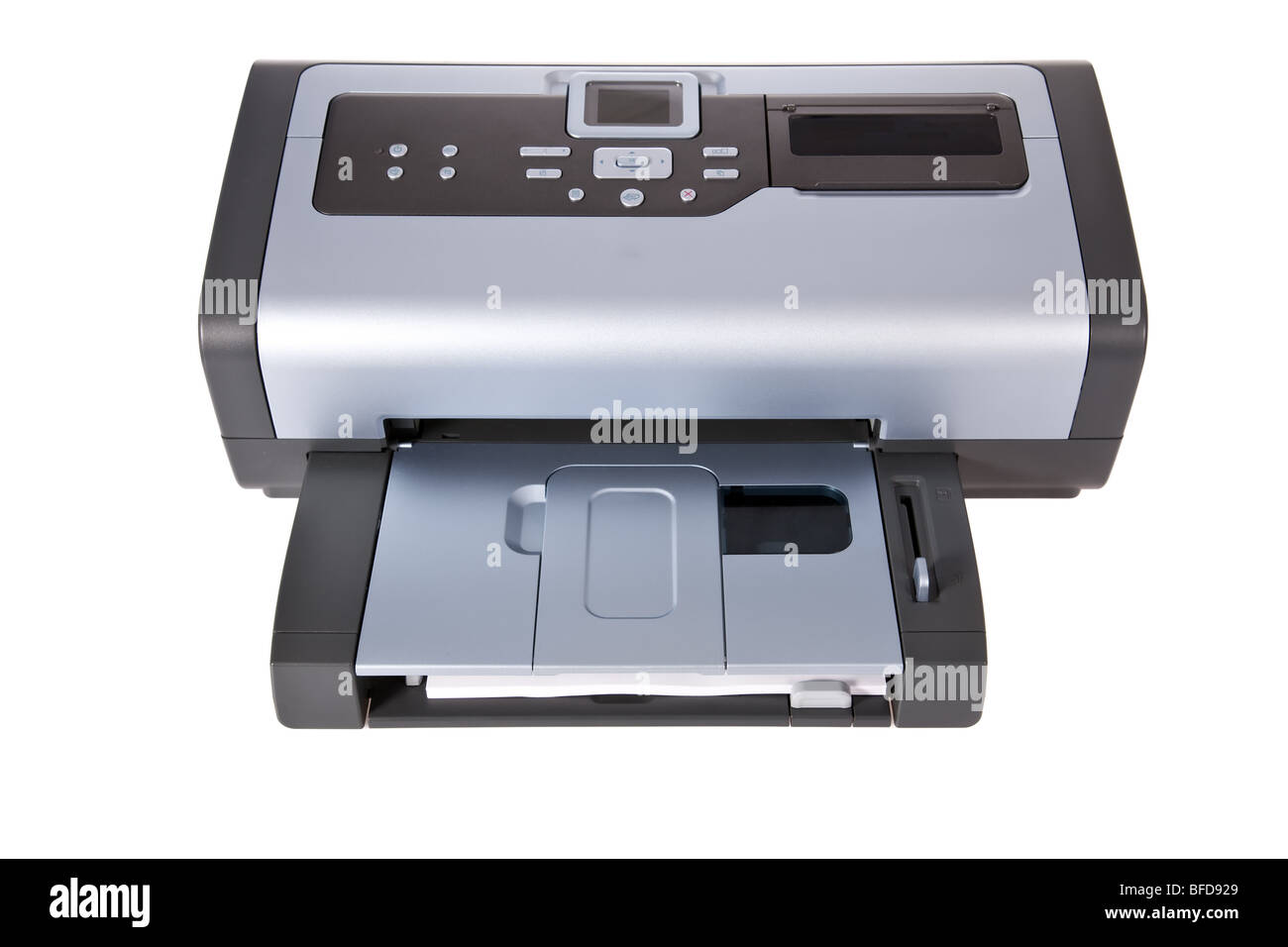 Inkjet printer isolated on a white background Stock Photo - Alamy
