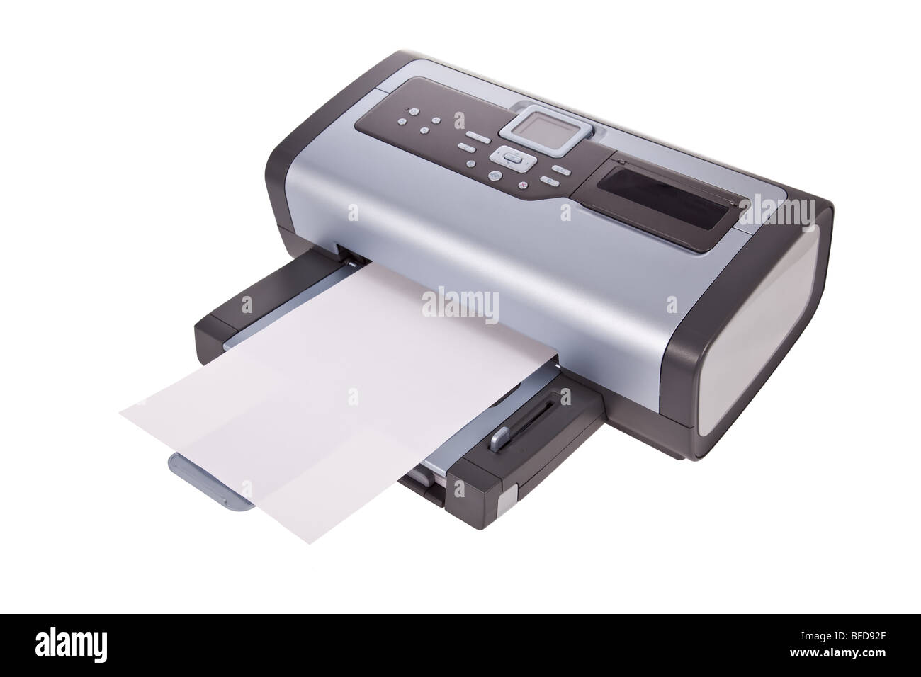 Inkjet printer isolated on a white background Stock Photo - Alamy